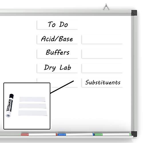 1 Inch x 25Ft Magnetic Dry Erase Labels Write On Magnet Strips for ...