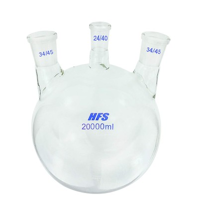 20L 3 Neck Borosilicate Round Bottom Flasks - 34/45, 24/40, 34/45 | eBay