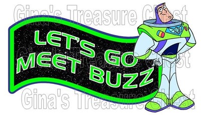 Disney World Disneyland Let's Go Meet Buzz Lightyear Scrapbook Die Cut ...