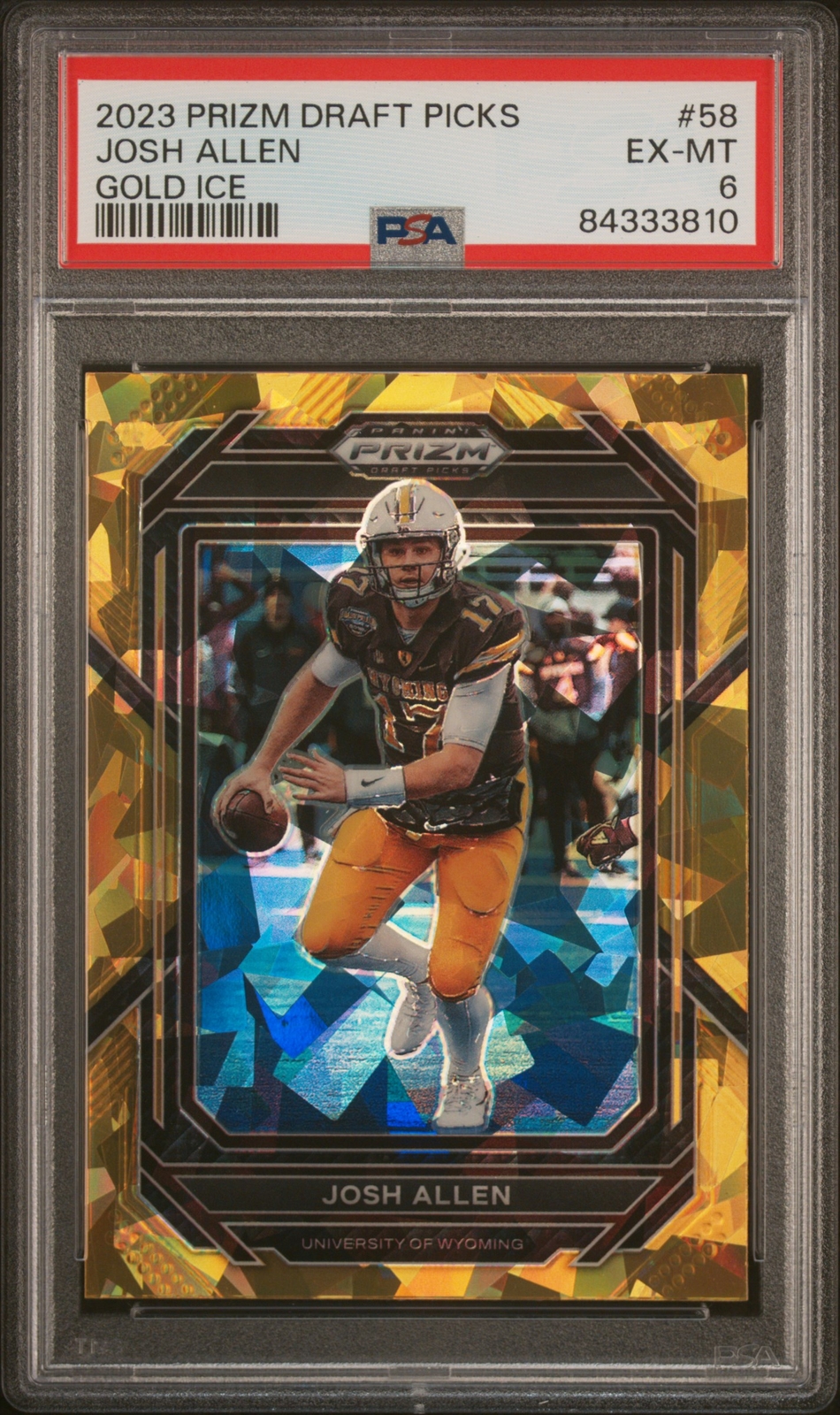 2023 Panini Prizm Draft Picks - Gold Ice Prizm #58 Josh Allen for sale ...