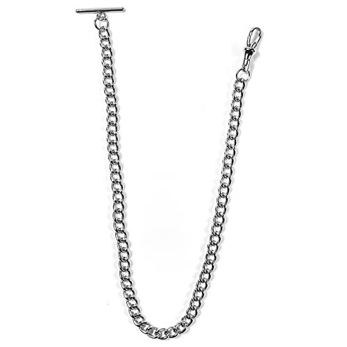 YECSOSS Men's Pocket Watch Chain Albert Chain, Vest Chain with T-bar ...