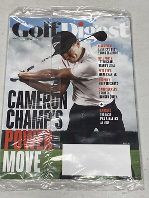 NEW Golf Digest November 2018 CAMERON CHAMP Factory Sealed NIP | eBay