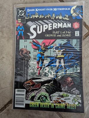 Superman #44 (1990) DC Comics 'Newsstand' VF/NM | eBay