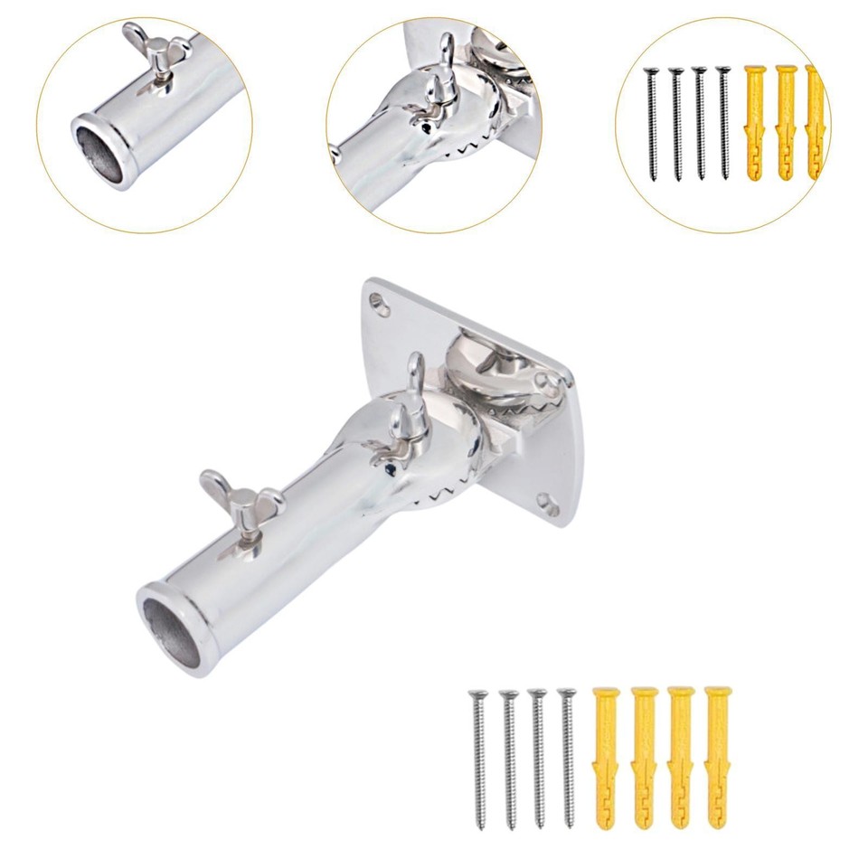 Flag Pole Holder Mounting Base Flagpole Bracket | eBay UK