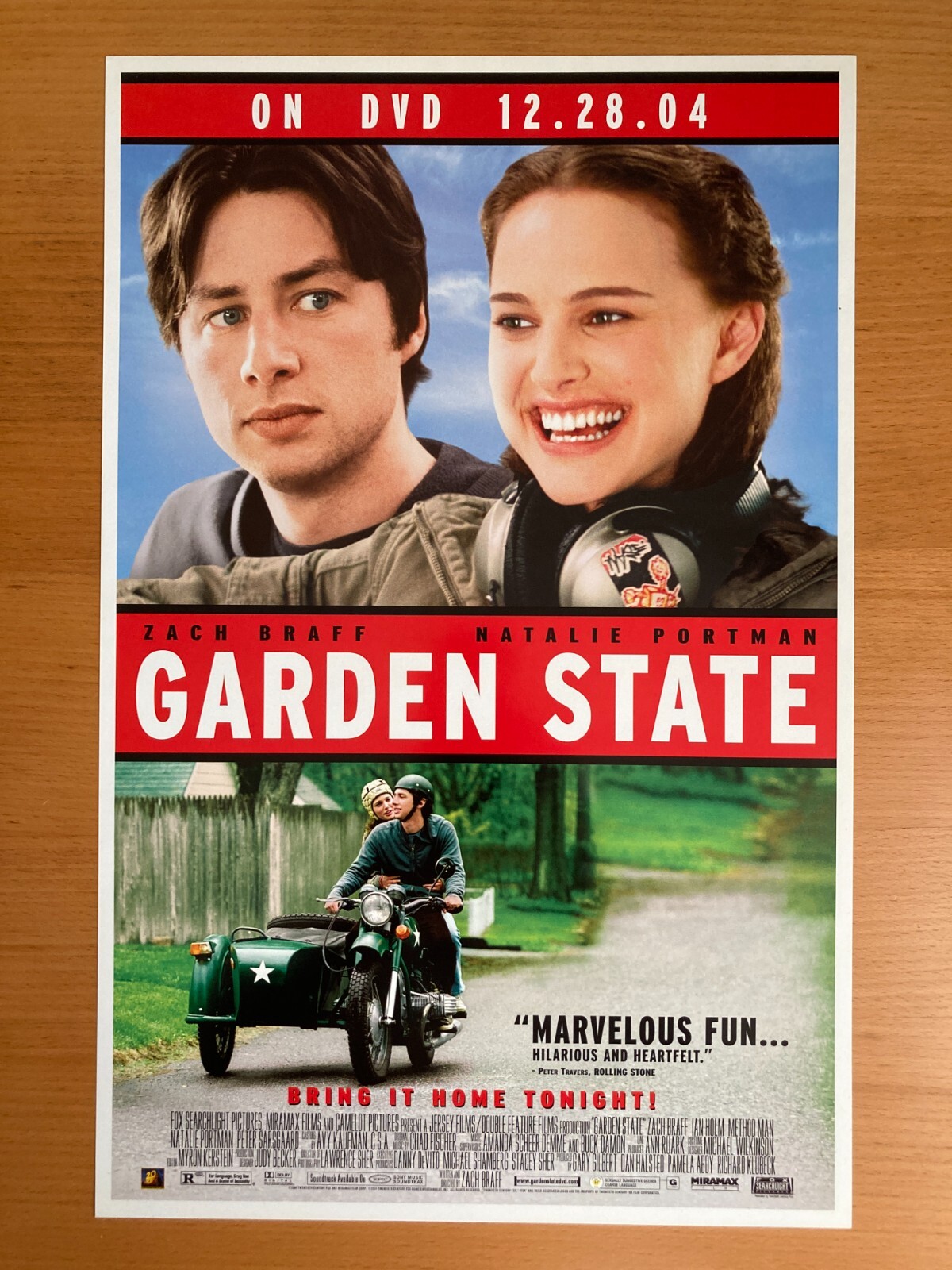 Garden State movie poster -- Natalie Portman, Zach Braff -- 11" x 17 ...
