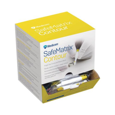 Medicom 30060 SafeMatrix Dental Matrix Bands 4.5mm Narrow Contour ...