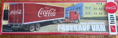AMT Coca-Cola Model FB Beaded Panel Fruehauf Van Semi Trailer 1:25 ...