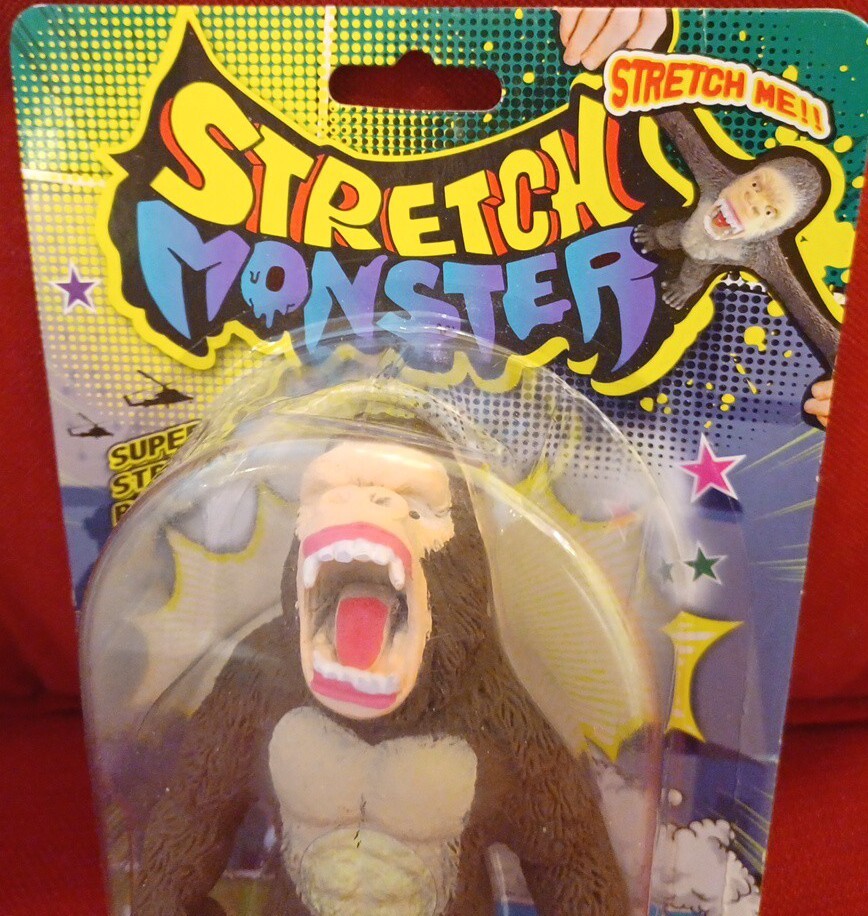 Stretch Monster Set Lot x 3 King Kong Yeti Werewolf 6" Squishy Figure ...