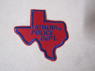 PATCH LAW ENFORCEMENT POLICE ATHENS POLICE DEPARTMENT TEXAS | eBay