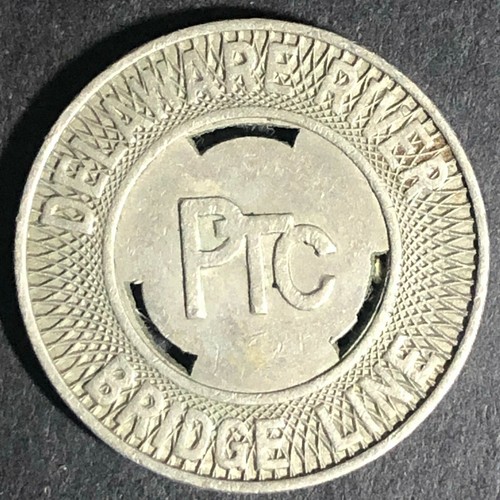 Brass Transit Token Philadelphia / Camden Delaware River Line Bridge ...