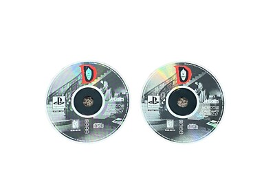 D (Sony PlayStation 1, PS1, 1996) DISCS 1 & 3 ONLY (Missing Disc 2 ...