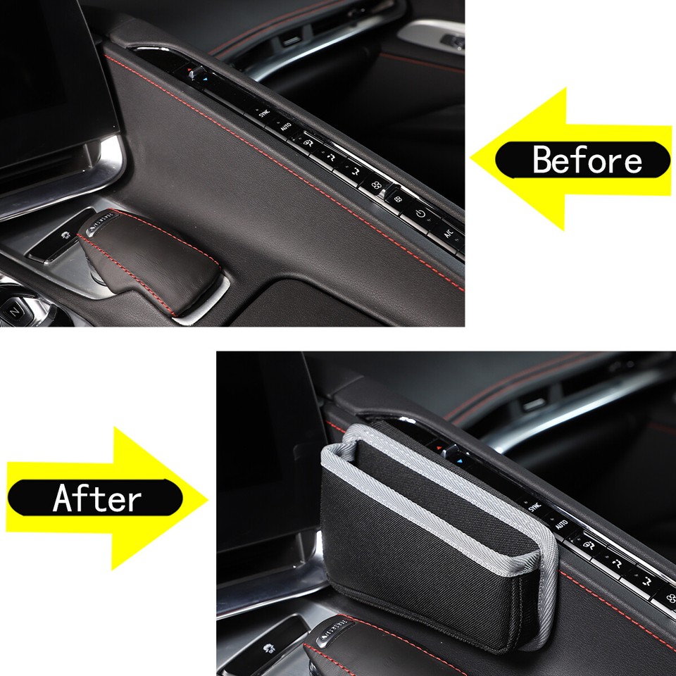 Driver Side Storage Bag Organizer Pocket Pouch Custom Fits Corvette C8 ...
