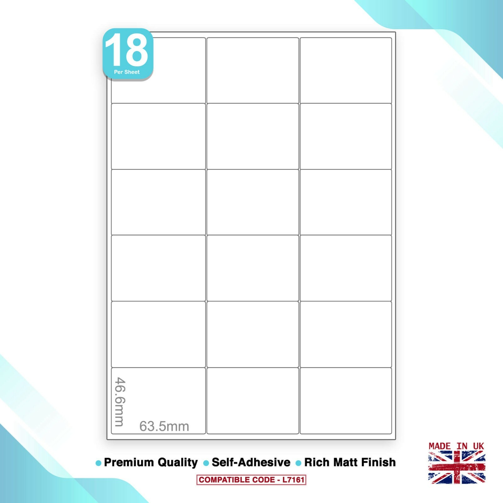 Address A4 Labels Self Adhesive White Sheets Sticker Paper Laser ...