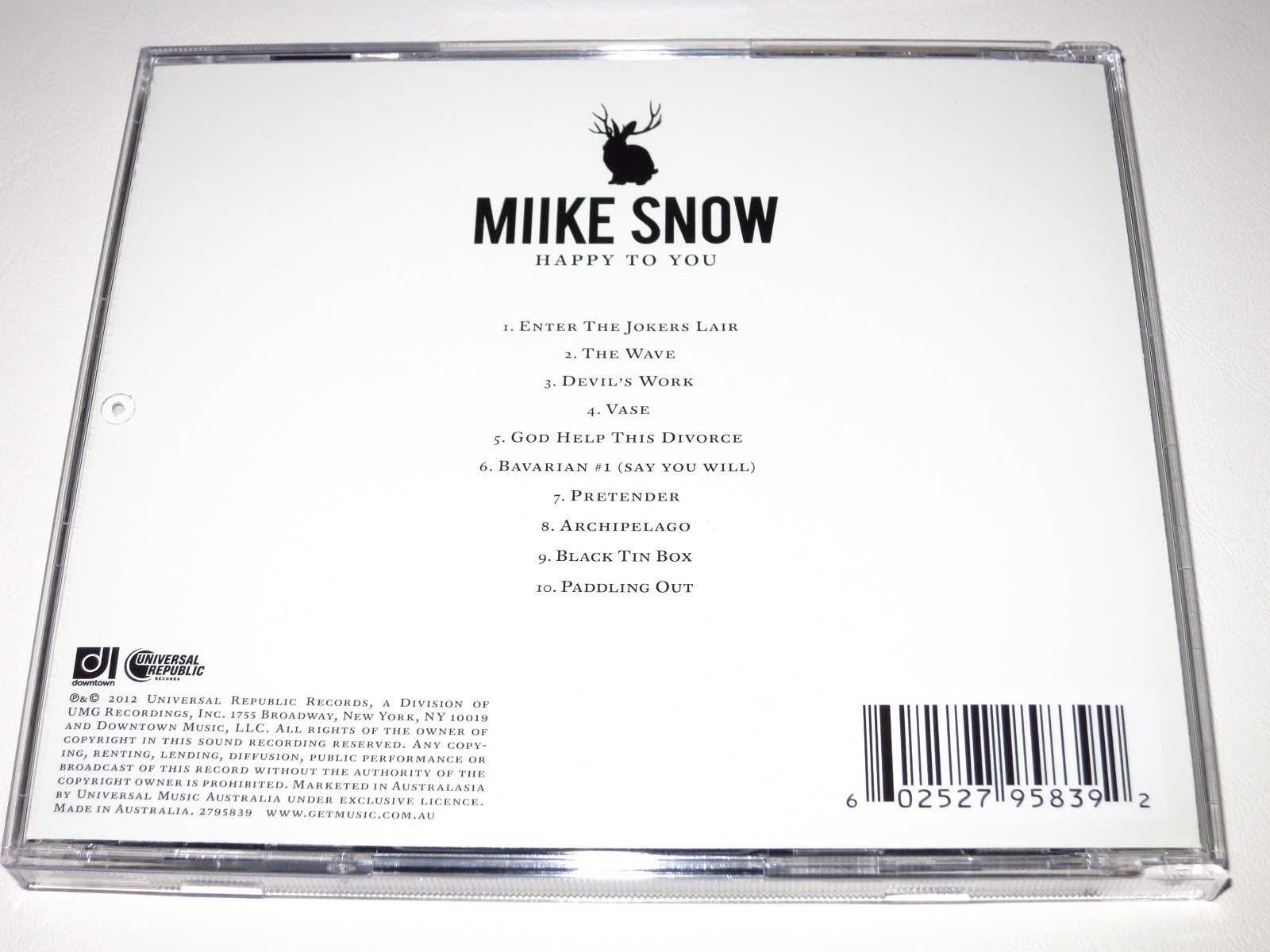 cd-album, Miike Snow - Happy To You, 10 Tracks, Australia 602527958392 ...