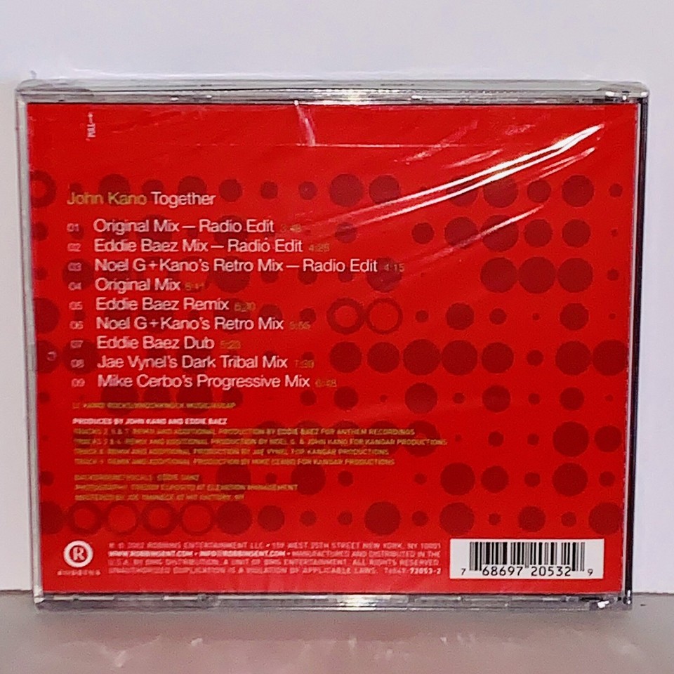 Factory Sealed (shrink wrapped) Together by John Kano CD Single ...