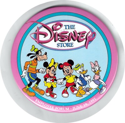 Disney - Cast Member - The Disney Store Employee Forum - Button - 1992 ...