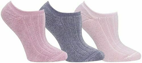 Yummie by Heather Thomson Women 3-Pack Reversible Comfort Cush Socks ...