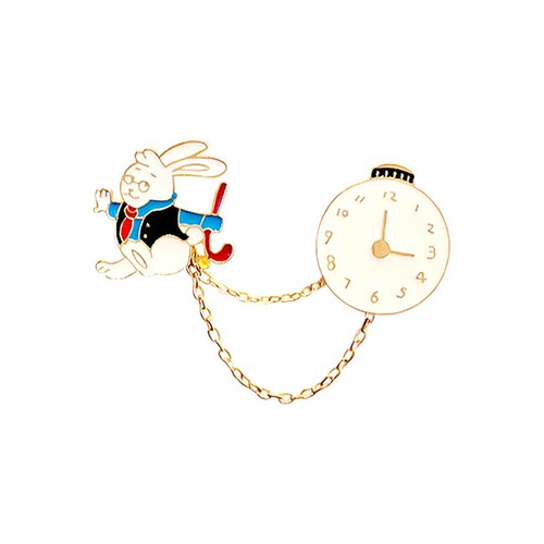 Funny Cartoon Astronaut Rabbit Pocket Watch Pin Brooch Badge Bag ...