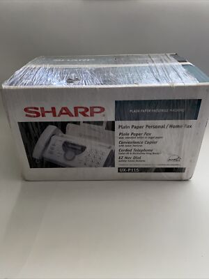 Sharp UX-P115 Plain Paper Fax Machine Phone Copier Facsimile Home ...
