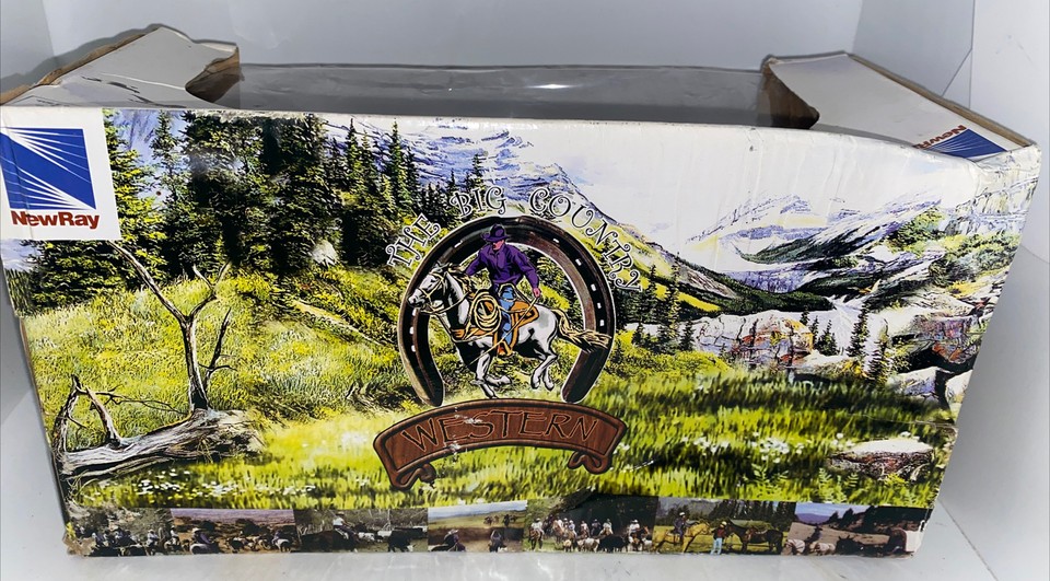 NewRay The Big Country Western Model Play Set - Cowboys Horses - NEW ...