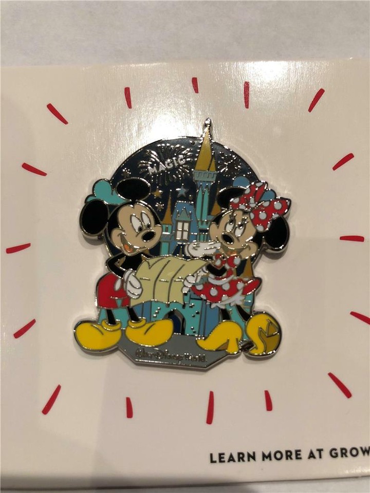 NEW Disney World Magic Mickey & Minnie Pin Kleenex Huggies Grow Up ...