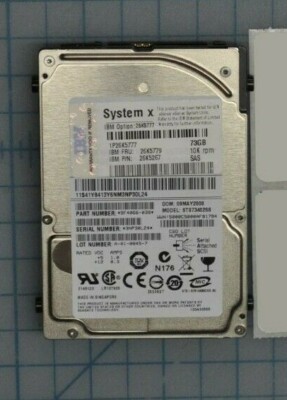 IBM 73GB 10K 2.5'' SAS Hard Drive 26K5779 102645798387| eBay