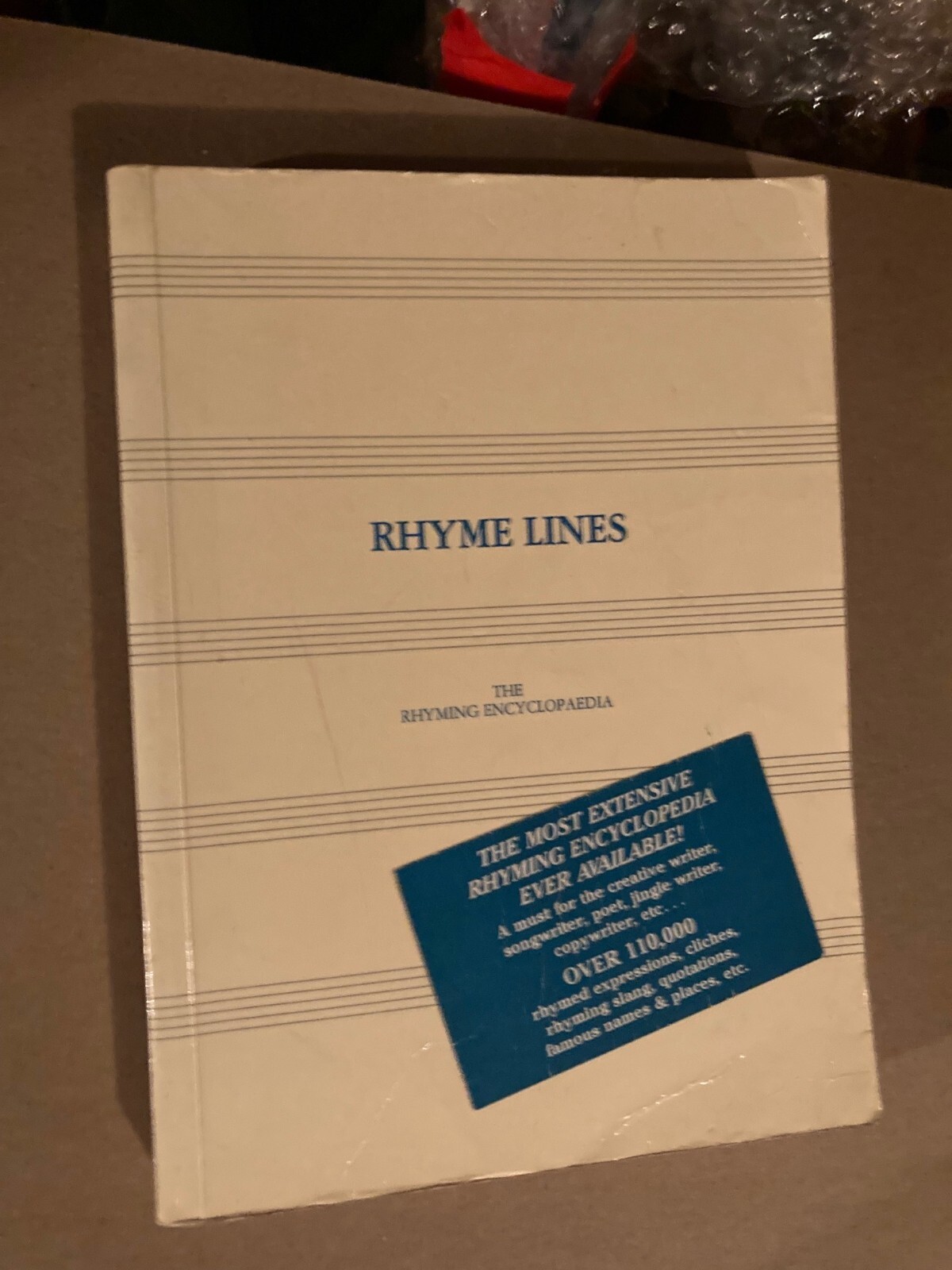 "Rhyme Lines: The rhyming Encylopaedia" Very Rare. The best rhyming ...