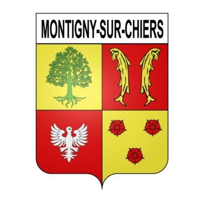Montigny-sur-Chiers 54 ville sticker blason écusson autocollant adhésif ...