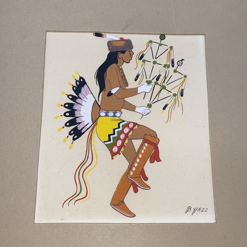 2 NATIVE AMERICAN PRINTS B. Yazz & H. Begay 10” Mid-Century INDIAN ART ...