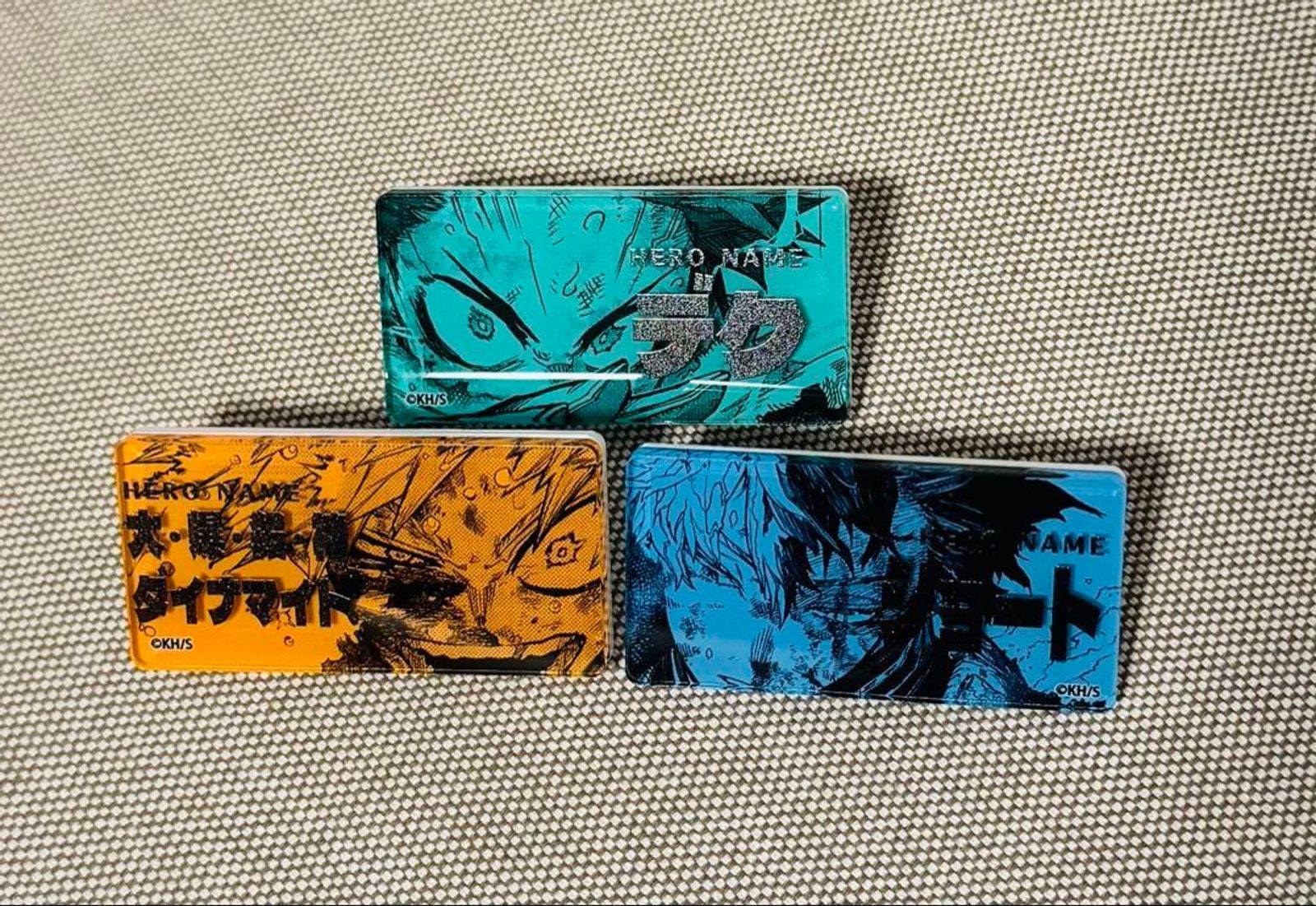 My Hero Academia Hero Name Badge Collection Izuku Bakugo Shoto - Set of ...