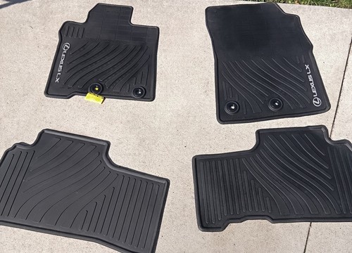 OEM Lexus LX All Weather Floor Mats Set of 4 Blck Rubber 2016-2021 ...