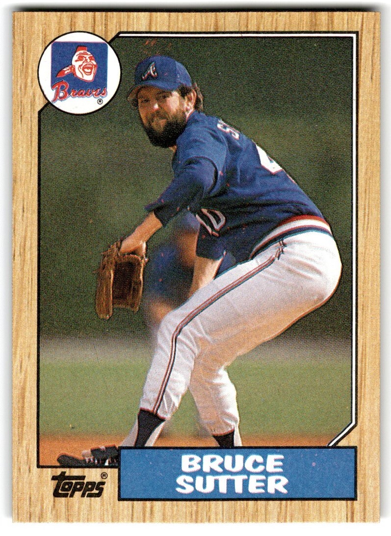 1987 Topps Baseball Cards Bruce Sutter Atlanta Braves #435 | eBay