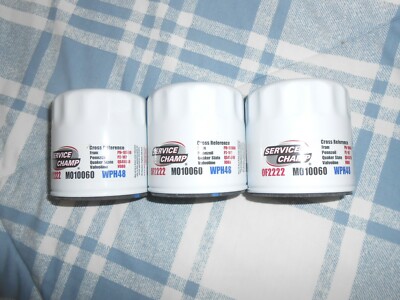 (3-Pack) Service Champ OF2222 WPH48 PH10060 LF16242 Wix 57060 OIL ...