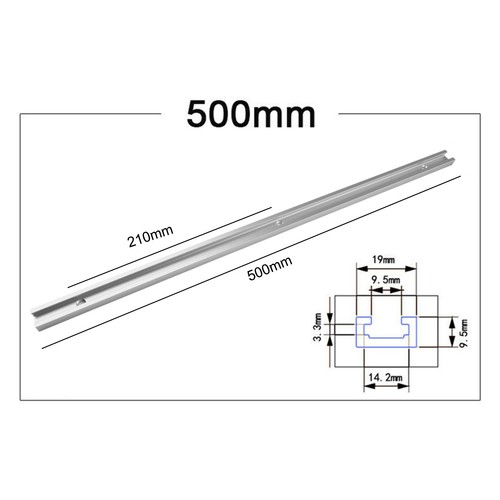 T-Slot Track T-slot Slide 1 Pc 300-600mm Aluminium Alloy For ...