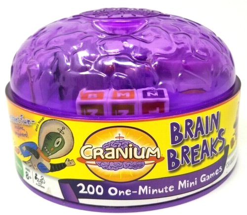 Hasbro Cranium Brain Breaks Family 200 1 minute mini games #31654 Purple top | eBay