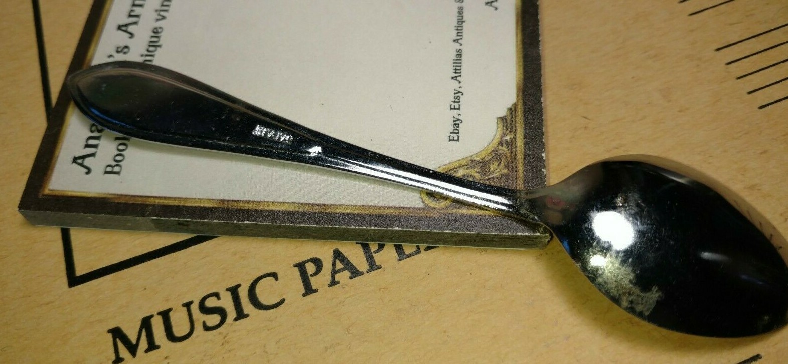 Hollywood Bowl vintage tourist spoon 3 inches mother of pearl look ...