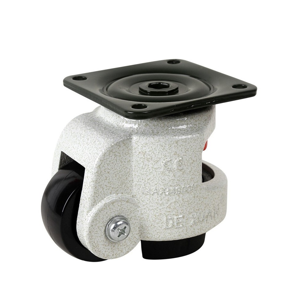 4 Pack Retractable Leveling Machine Casters w/ Nylon Wheel & Rubber ...