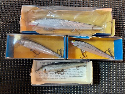 (4) Vintage Dickson Floating Minnow fishing lures | eBay