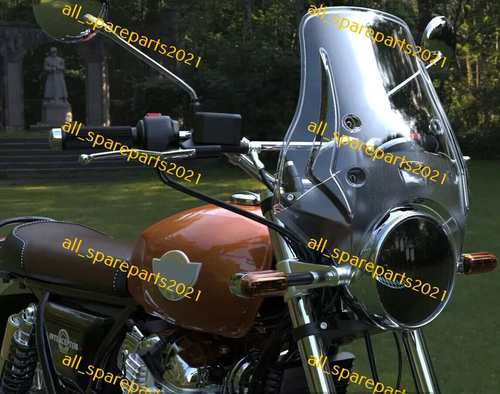 Fit For Royal Enfield Interceptor 650 Windshield Transparent | eBay