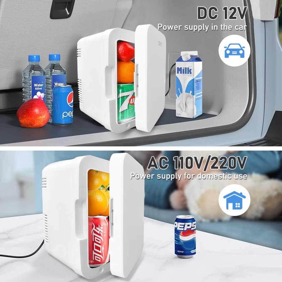 Mini Fridge 8L Portable Table Top Electric Small Cooler Warmer Ice Box ...