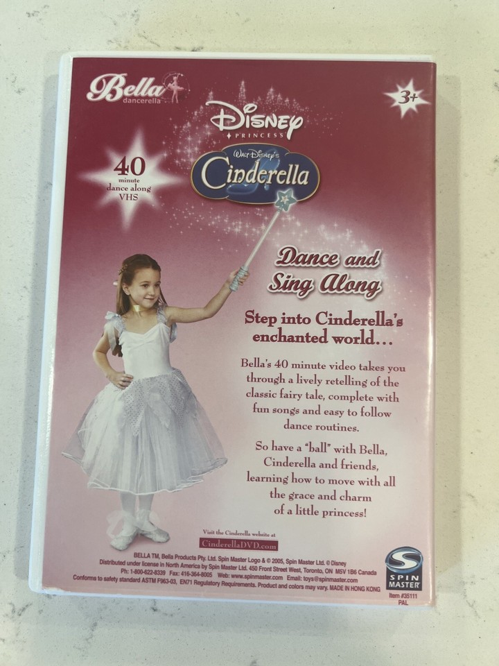 Bella Dancerella Disney Princess Cinderella (DVD 2005) Spin Master Hard ...
