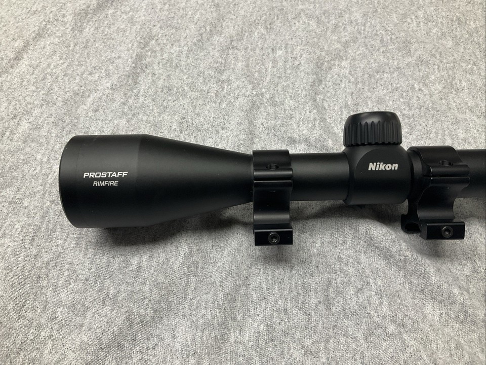 Nikon Prostaff 3-9x40mm BDC rimfire.22 LR riflescope with rings | eBay