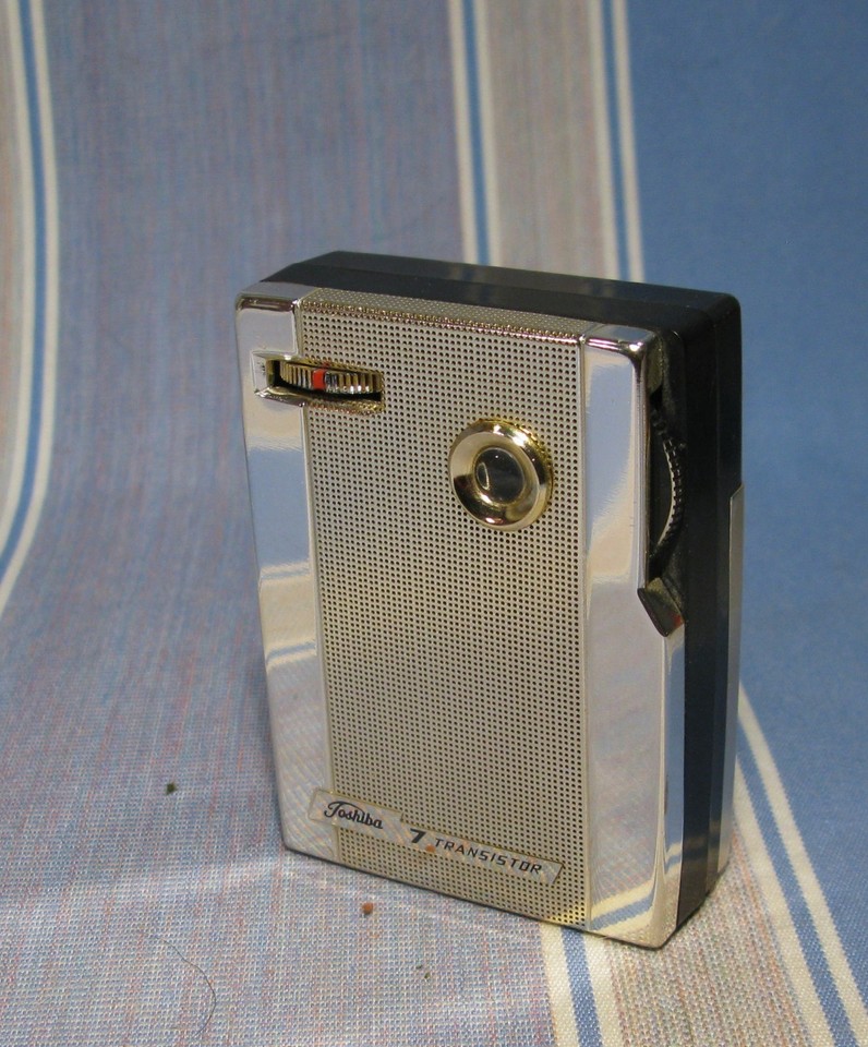 1961 TOSHIBA 7TP-21 MINI TRANSISTOR RADIO COMPLTE BOXED SET NrMINT ...