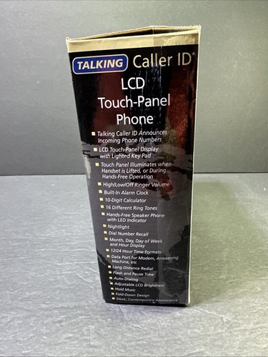 Innovage Talking Caller ID LCD Touch Panel Phone 20+ Features - New | eBay