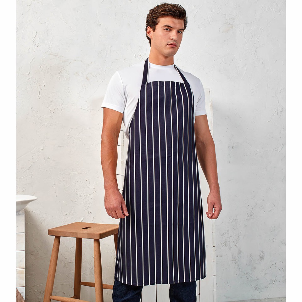 Premier Striped Butcher Apron Stripes Butchers Fishmongers Fish Counter ...