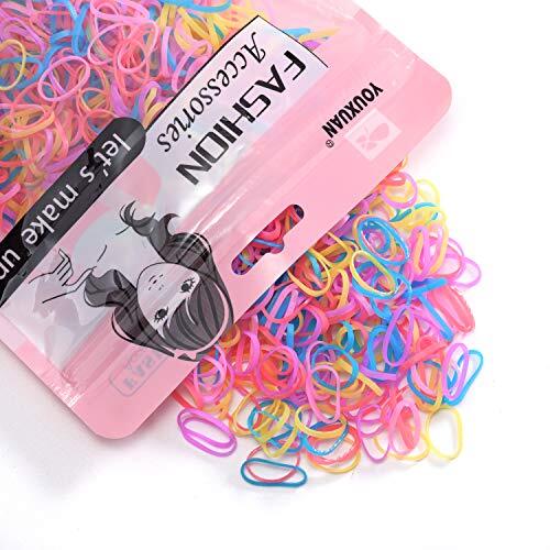 Kids Elastics No Damage Colored Hair Bands 1 Count (Pack of 1000) Jelly ...