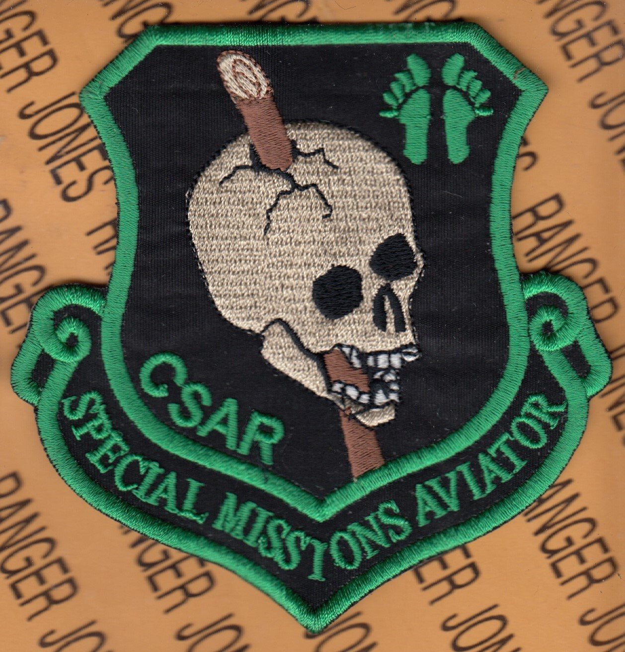 USAF AFSOC PARA RESCUE PJ JOLLY GREEN CSAR S M Aviator ~4.25" patch c/e ...