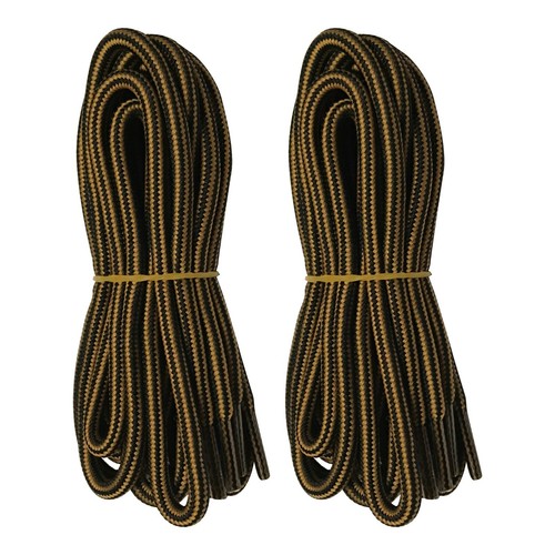 2 pairs 5mm Thick Heavy duty Round Hiking Work Boot Shoe laces Military ...