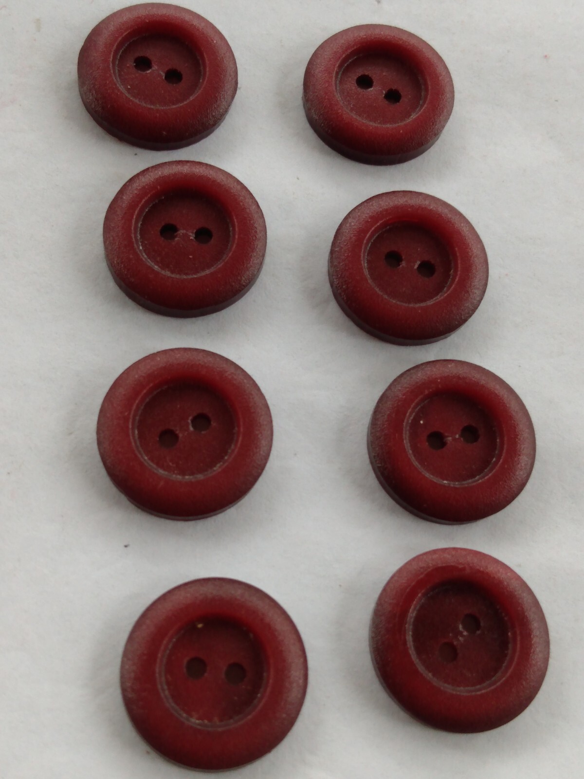 2BX49 8pcs 1/2in MAROON 2HOLE GLOSSY BLOUSE SHIRT BUTTONS | eBay