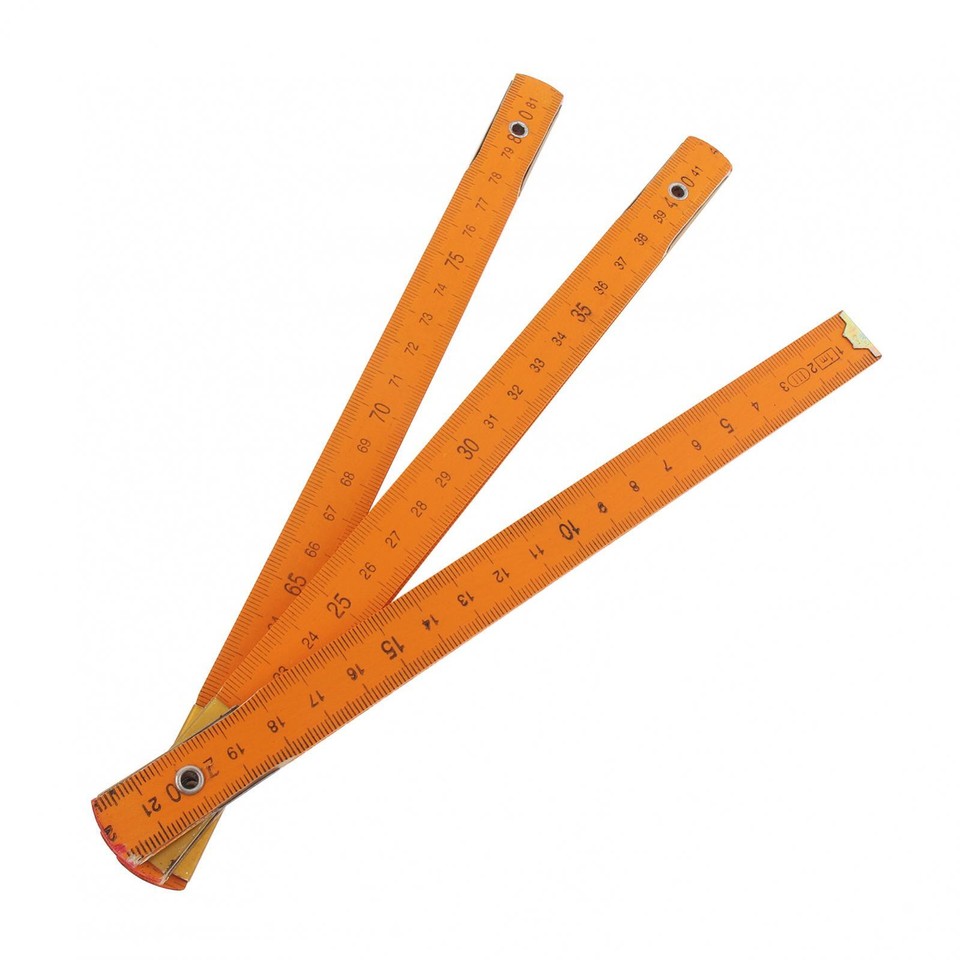 Folding Wooden Ruler Double Sided Metric Scale for Drawing Carpenters ...